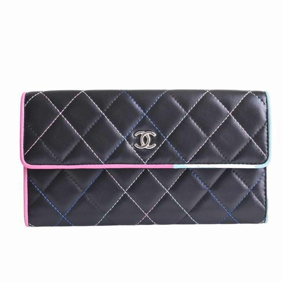 CHANEL | Accessories | Chanel Chanel Lambskin Matelasse Stitch Cocomark ...